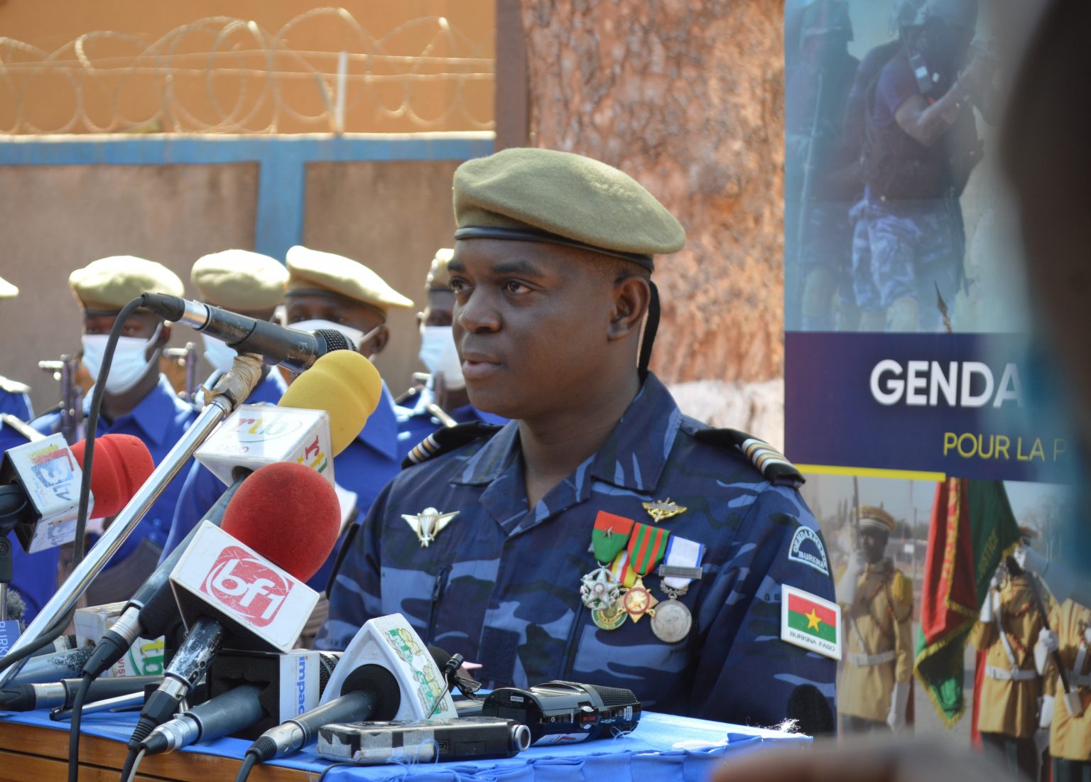 Le Lieutenant-Colonel Evrard SOMDA, Chef d’Etat-Major de la Gendarmerie Nationale du Burkina ...